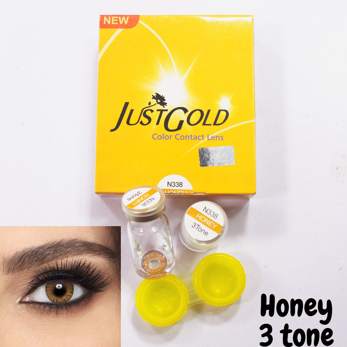 LENS HONEY 3 TONE N338 JUST GOLD – Vamfy